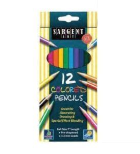 LAPICES DE COLOR SARGENT ART LARGOS 12 COLORES | MAYC Suministros