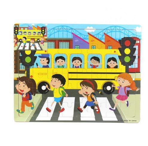 JUEGO DIDACTICO MYA ROMPECABEZAS 44 PIEZAS BUS ESCOLAR | MAYC Suministros